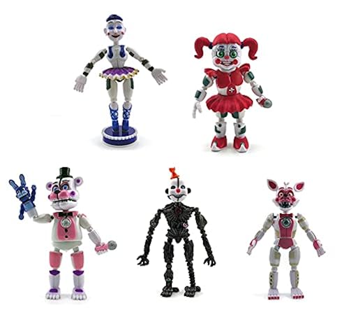Toysvill FNAF Action Figures Sister Location (Set of 5 pcs), More Than ...