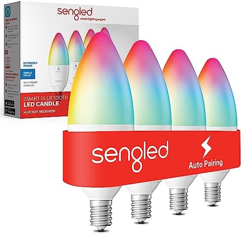 Sengled Smart Light Bulbs, E12 Smart Bulb, S1 Auto Pairing with Alexa ...