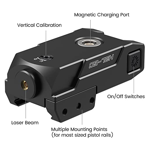 VOTATU H3L-GC Green Pistol Laser Sight, Circle Dot Laser Pattern ...