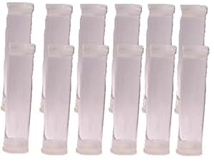 Amazon.com: Clear plastic storage tubes with natural plugs, One Inch ...