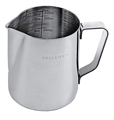 Bellemain Milk Frothing Pitcher 12 oz | Espresso Steaming Pitcher ...