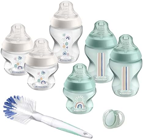 سعر Tommee Tippee Closer to Nature Anti-Colic Baby Bottle Starter Set, 150ml and 260ml Bottles ...