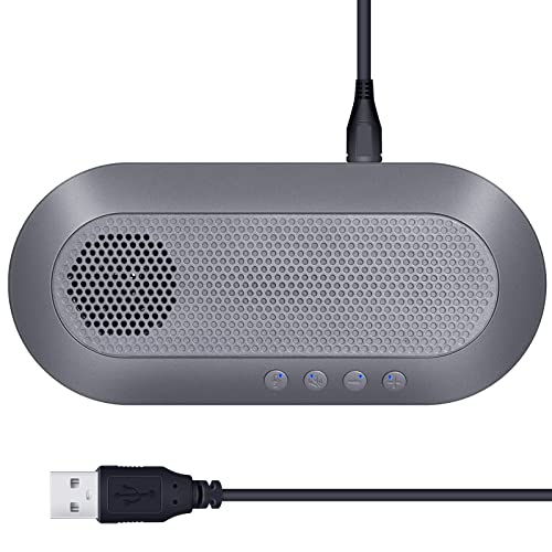 USB Speakerphone, Omnidirectional Microphone Conference Speakerphone ...