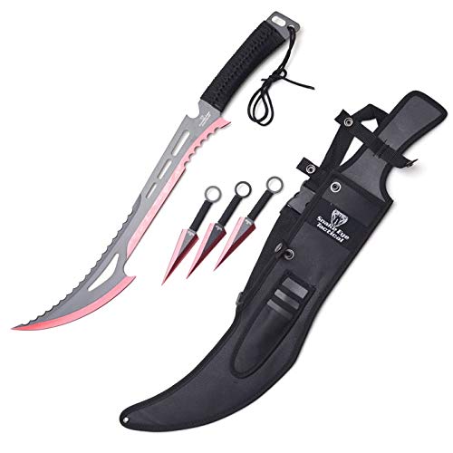 Snake Eye Tactical Ninja Sword and Kunai/Throwing Knife Set with Sheath ...