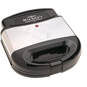 Amazon.com: Disney DCM-5 Classic Mickey 2-Slice Sandwich Maker, Black ...