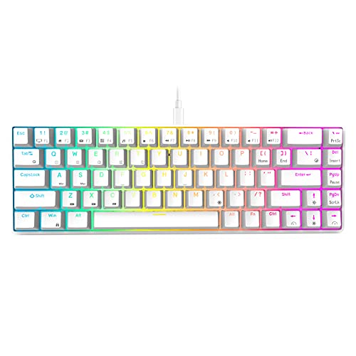 RK ROYAL KLUDGE RK68 (RK855) Wired 65% Mechanical Keyboard, RGB Backlit ...