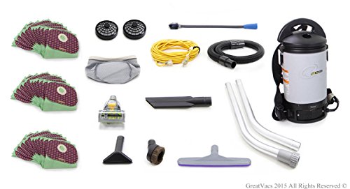 NEW Fully Loaded More Powerful Proteam Sierra 6 QT Backpack Vacuum ...