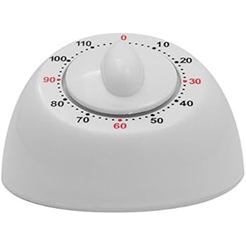 Amazon.com: Deluxe Half Round Wind-up 120 Minute Timer: Kitchen & Dining