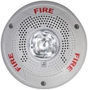 Amazon.com : SYSTEM SENSOR SPSCWK Ceiling Mount SPKR/Strobe Waterproof : Smoke Detectors ...