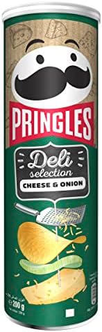Pringles - Deli Cheese & Onion Flavour Potato Chips - Savoury Crisps Snacks - 200g price in UAE ...