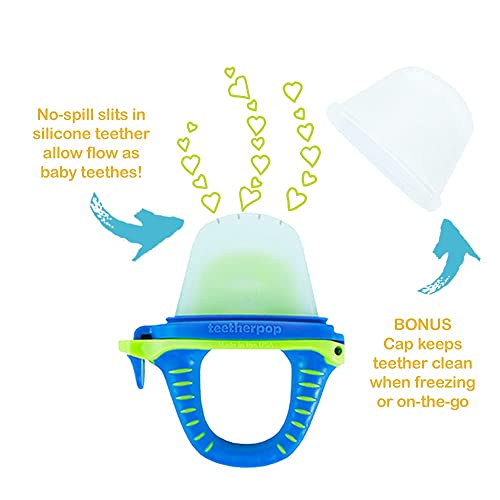teetherpop No Mess Frozen Baby Teethers, Fill w/Breastmilk, Purees ...
