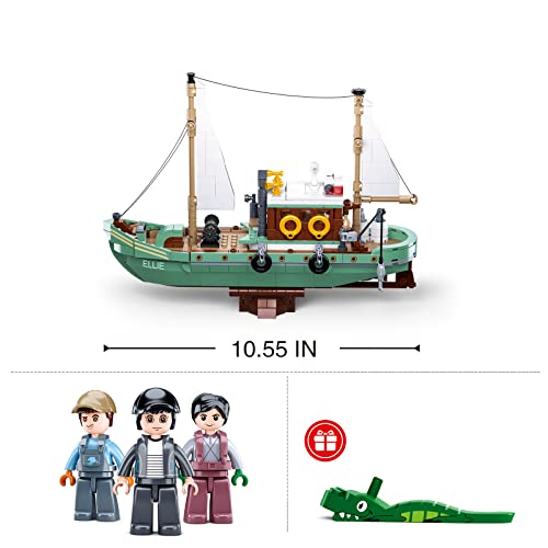 Sluban Building Blocks Toy Fishing Boat Educational Learning ...