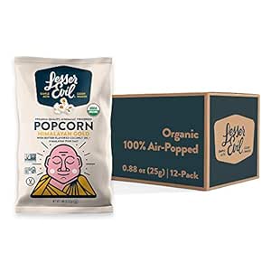 Amazon.com : Lesserevil Himalayan Gold Organic Popcorn, No Artificial ...