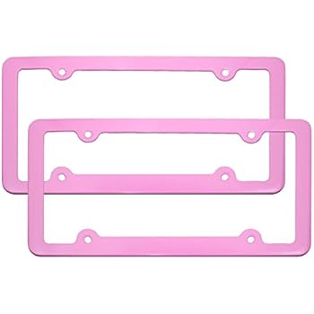 Amazon.com: PlasmaGlow 10126 Pink Neon License Plate Frame: Automotive