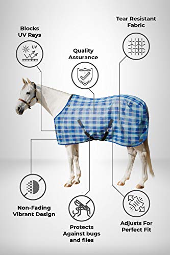 Kensington Platinum Protective Fly Sheet-Surefit, Blue Ice, Size 75 ...