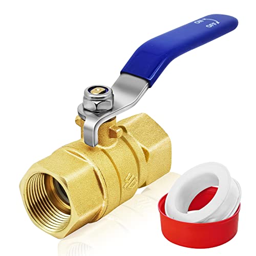 Full Port Ball Valve, 1'' NPT Full Port Forged Brass Ball Valve Female ...