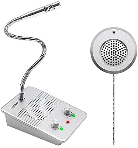 CallToU Window Speaker Intercom System,Anti-Interference Intercommunication Talk Through Glass ...