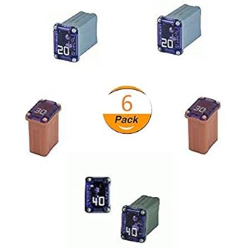 Amazon.com: 5 Pack 608830 30 Amp Micro Cartridge Fuses - FMM MCASE Type ...