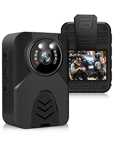 4K Body Camera, Police Body Camera with Audio and Video Recording, 64GB ...