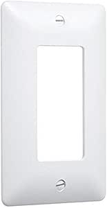 TayMac 5000W Paintable Masque Wall Plate Cover, White, 1-Gang - Switch ...