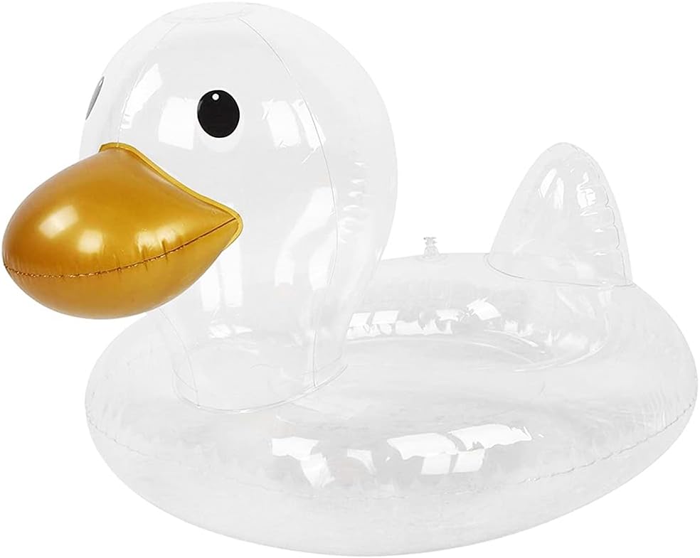 CYSJ Duck swim ring Inflatable Duck Pool Float with Glitters Inflatable ...