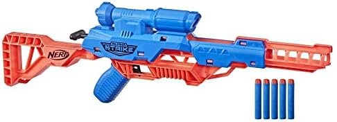 Nerf Alpha Strike Mantis LR-1 Dart Blaster with Targeting Scope and 5 ...