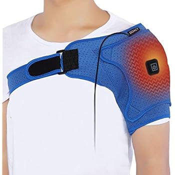 Amazon.com: Heated Shoulder Wrap Brace for Men and Women, Adjustable ...