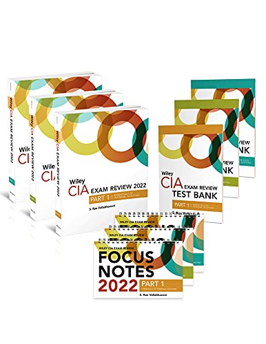 Wiley CIA 2022: Exam Review + Focus Notes + Test Bank Complete Set (2 ...