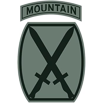Amazon.com: US Army - 10th Mountain Division Patch Reflective Decal in ...