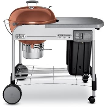 Amazon.com: Weber 1482001 Performer Platinum Charcoal Grill, Copper ...