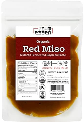 Red Miso Paste (Shiro) 6 Month Fermented, USDA Organic, Kosher. by Tzum ...