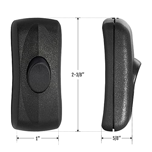 Betus Inline Cord Switch Ac12v 110v 220v Max 2a On Off In Line Cord Appliance Button Switches