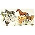 Lello & Monkey Farm Animal Plastic Toy Figures boxed set of 15 for ...