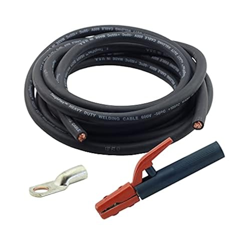 WeldingCity 10-ft 2-AWG USA-made Heavy Duty Welding Cable with Stick ...