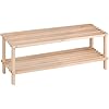 Amazon.com: Oceanstar 2-Tier Bamboo Stackable Shoe Rack: Home & Kitchen