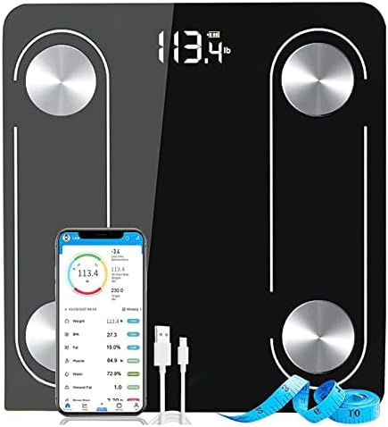 OMIRA Weight Scale, Digital scales body weight, Bathroom Scale, Body Fat Scale Smart BMI Scale ...