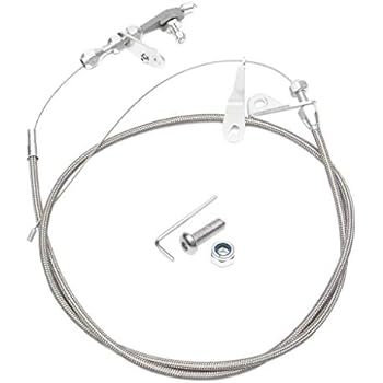 Amazon.com: Transmission Kickdown Cable Kit,Stainless Braided Kick Down ...