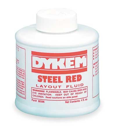 Dykem Layout Fluid, Steel Red(TM), 4 oz