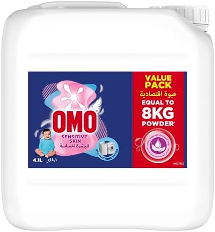 OMO Liquid Laundry Detergent, for sensitive skin, gentle on skin, tough ...