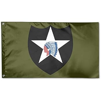 Amazon.com : Second Infantry Division Flag 3' X 5' Indoor Outdoor ...