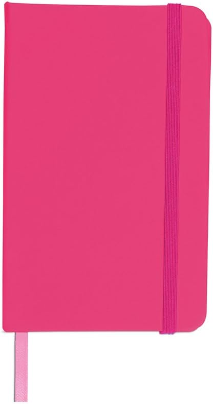 eBuyGB A4 Coloured Hardback Lined Paper Notebook, Pink, Pack of 1 ...