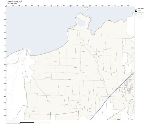 Zip Code Wall Map Of Lake Shore Ut Zip Code | Desertcart Sri Lanka