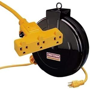 Amazon.com: Craftsman 30-foot 14 Gauge Retractable extension Cord Reel ...