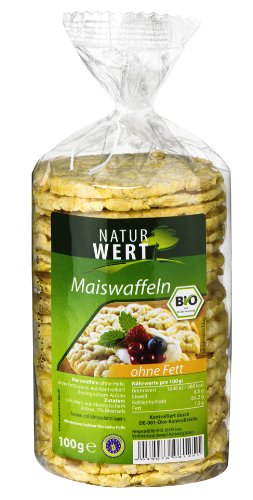 Naturwert Bio Maiswaffeln Gesalzen, 12er Pack (12 x 100 g Packung ...