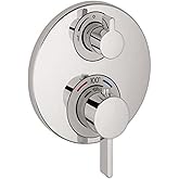 hansgrohe Ecostat S Modern Minimalist Volume and Auto Temperature ...