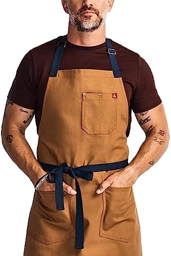 Hedley & Bennett Denver Brown Essential Apron - Professional Chef Apron ...