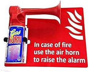 FSSS Ltd IN CASE OF FIRE USE THE AIR HORN SIGN & AIR HORN & BRACKET ...
