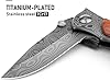 GVDV Pocket Knife with Wood Handle + Pocket Folding Knife with G10 ...