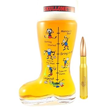 Amazon.com | Oktoberfest Style Glass Beer Boot Stein - 2 Liter: Das ...