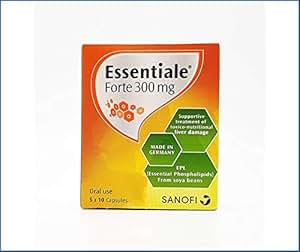 Amazon.com: Essentiale Forte 300 MG (50 Hard Capsules in Blister) Each ...
